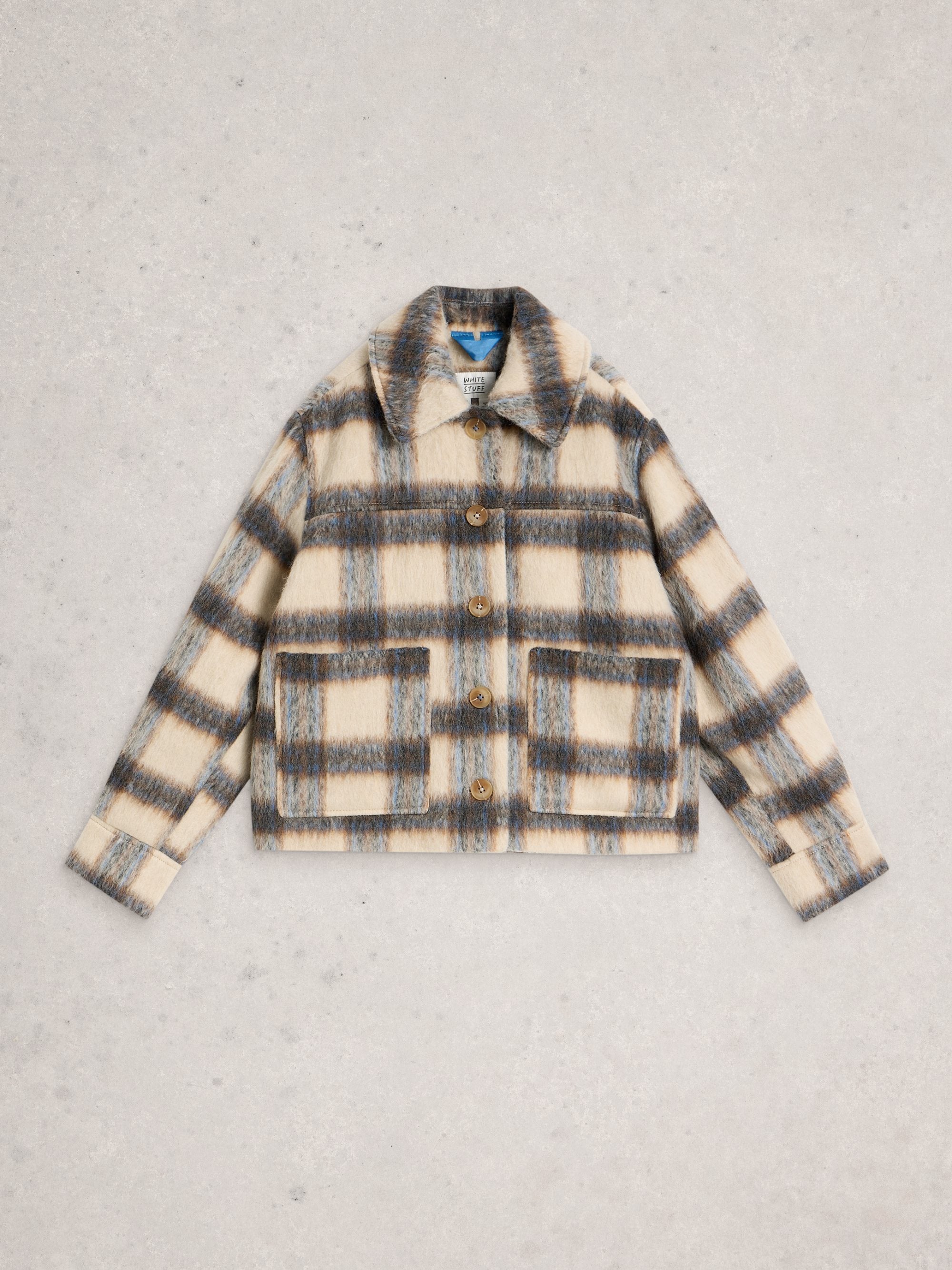 Alexa Check Wool Blend Jacket – Nicholls