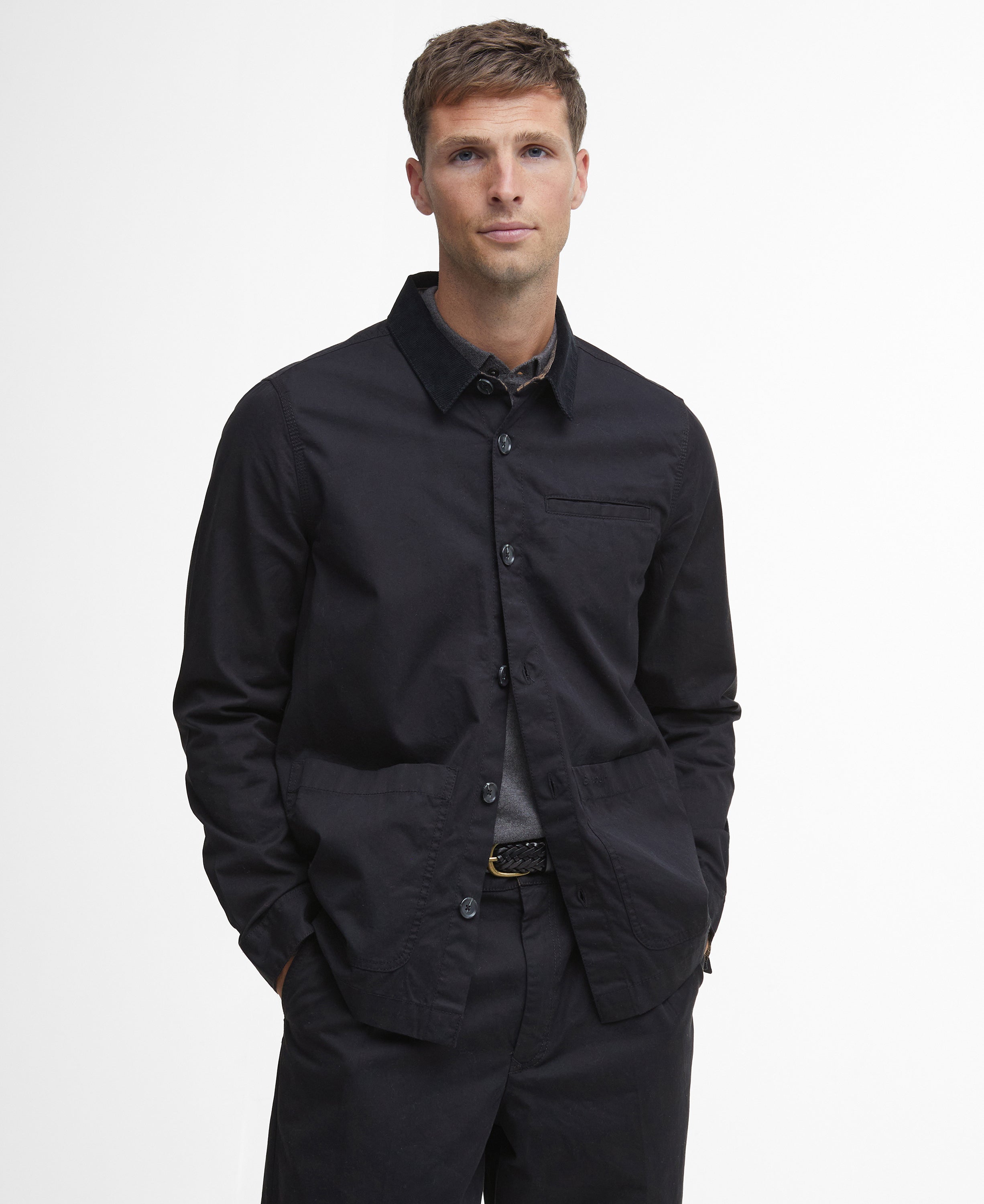 Cole Tailored Fit Poplin Overshirt – Nicholls