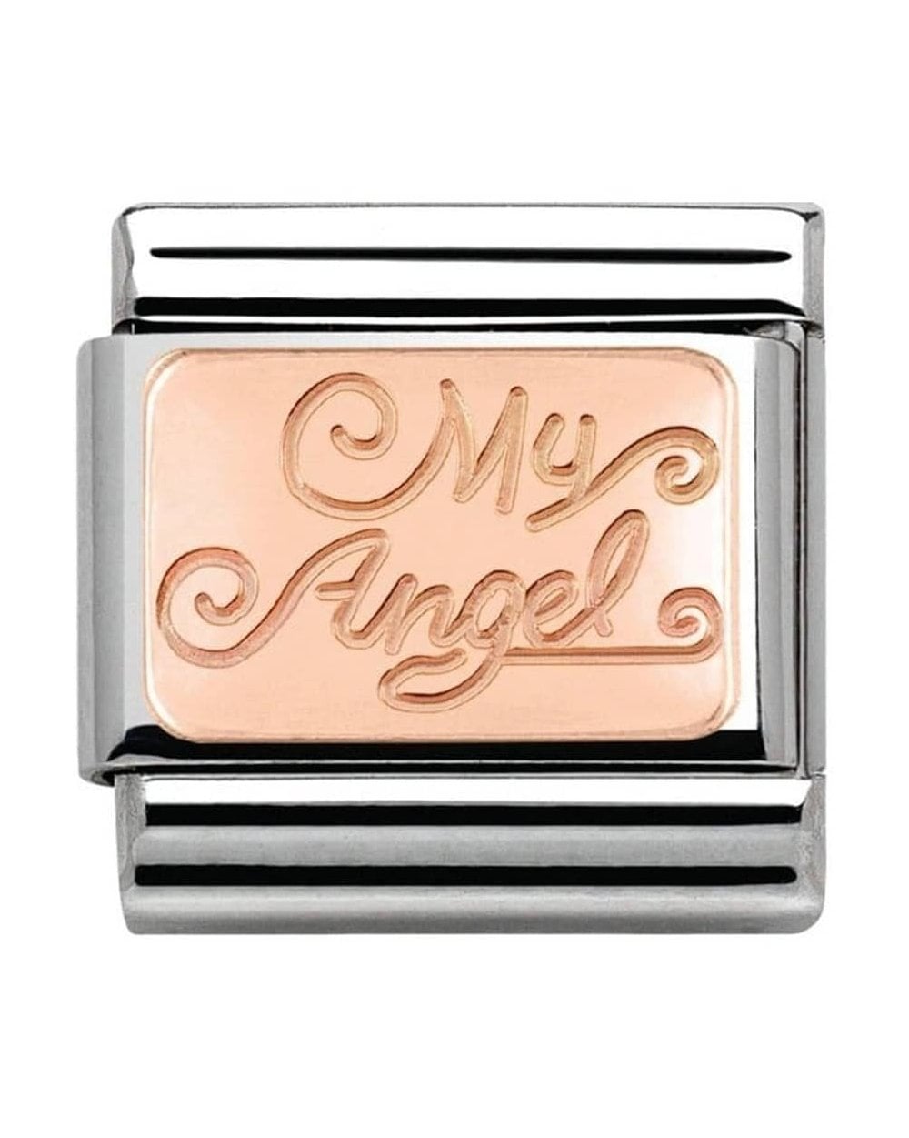 Classic Rose Gold Symbols My Angel Charm – Nicholls